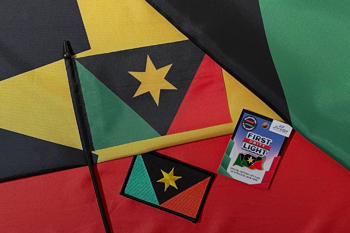 Black Unity Syracuse City Flag Collection | First Light Syracuse Goods